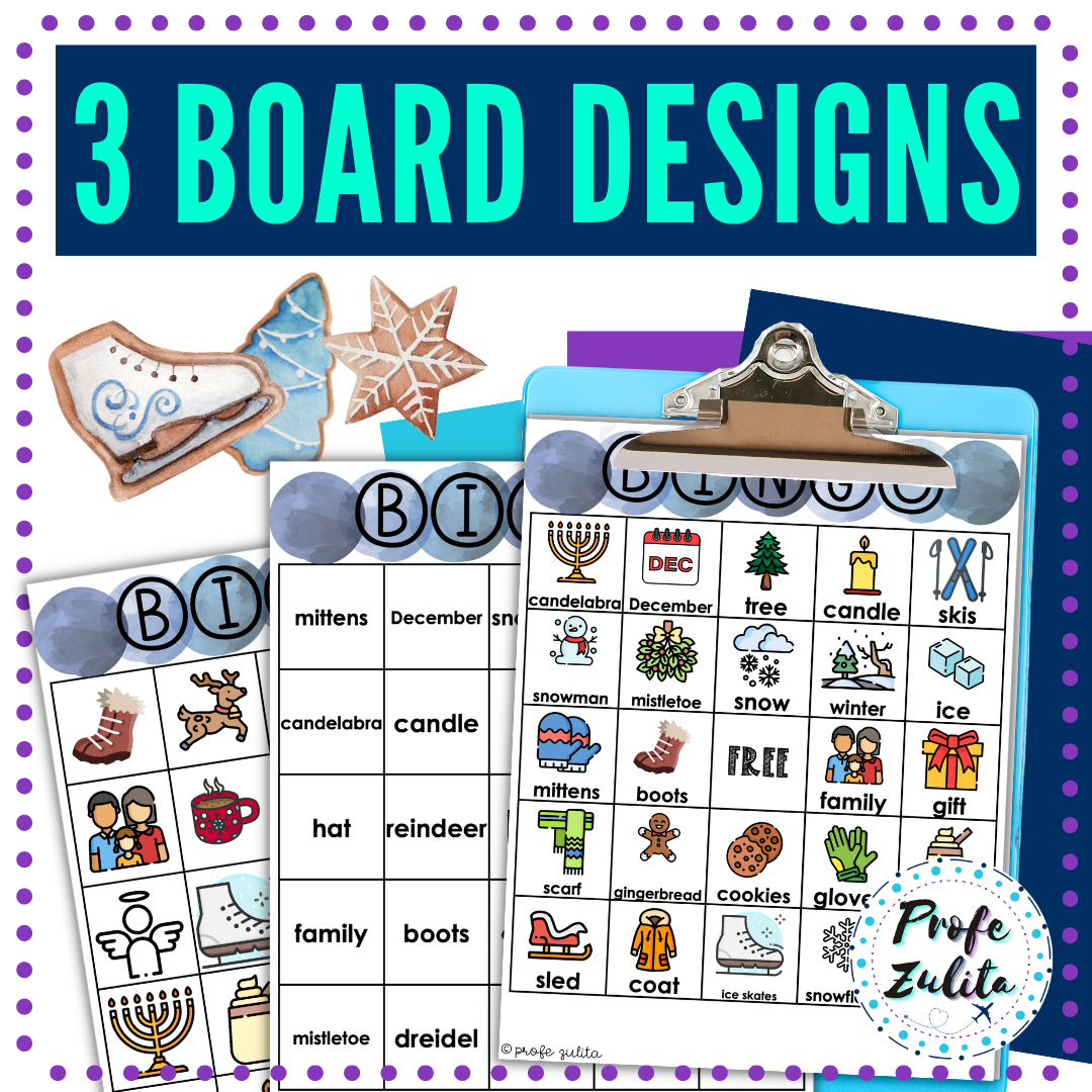 Winter BINGO Game Activity - ESL / Elementary | Made By Teachers