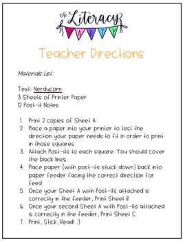 Nerdycorn Interactive Read Aloud Guide | Made By Teachers