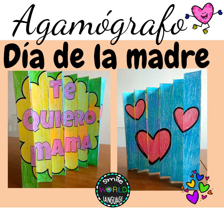 Día de la madre Mother's day Craftivity Agamógrafo Agamograph español ...