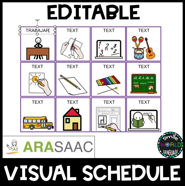 FREE Visual Schedule Agenda visual First Then Board Editable Autism ASD ...