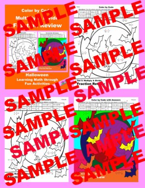 Halloween Color by Code: Multiple and Divide Fraction Review | Made By ...