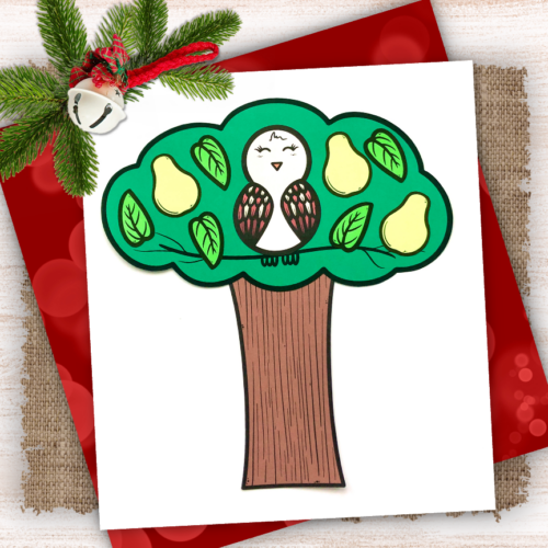 Partridge in a Pear Tree Craft | 12 Days of Christmas Craft | Made By ...