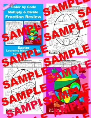 Easter Color by Code: Multiple and Divide Fraction Review | Made By ...