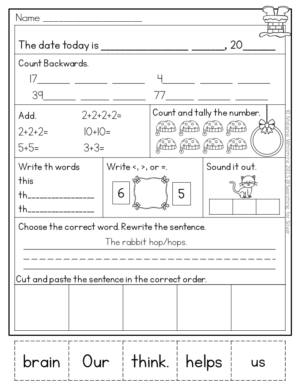December Morning Work {First Grade} - Made By Teachers