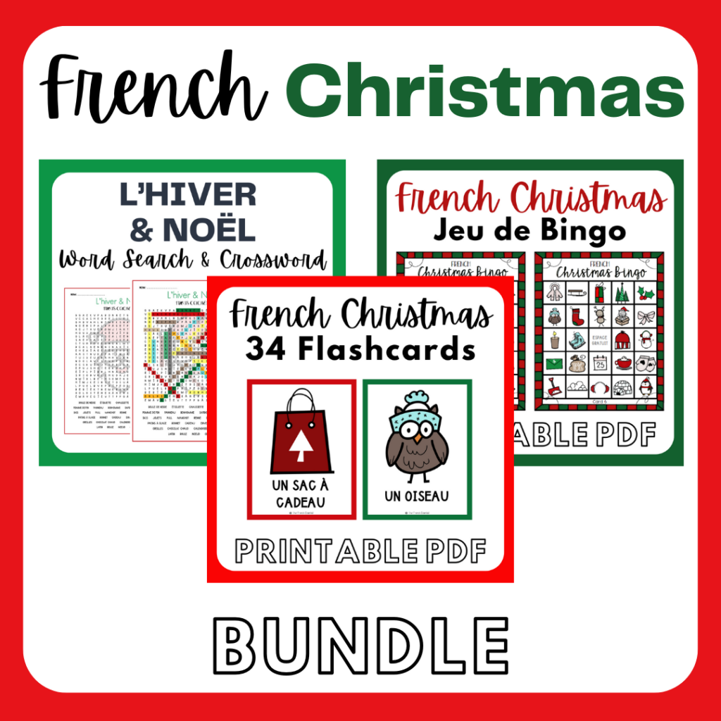 Christmas Flash Cards & BINGO Puzzle Activity BUNDLE | Made By Teachers