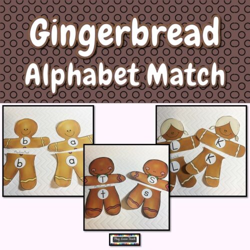 Gingerbread Alphabet Uppercase and Lowercase Puzzle Match | Made By ...