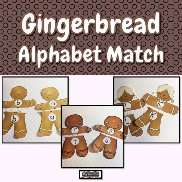 Gingerbread Alphabet Uppercase and Lowercase Puzzle Match | Made By ...