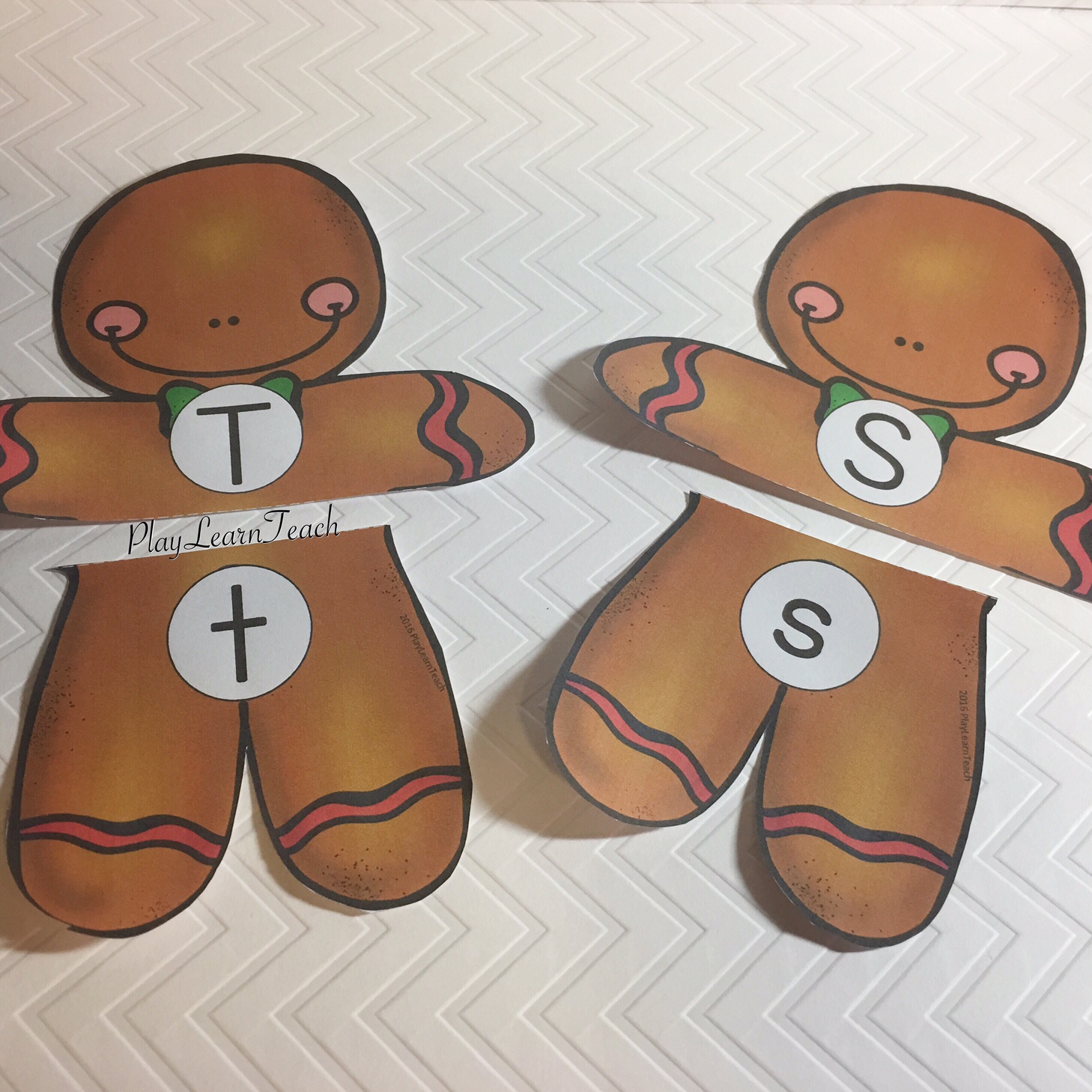 Gingerbread Alphabet Uppercase and Lowercase Puzzle Match | Made By ...