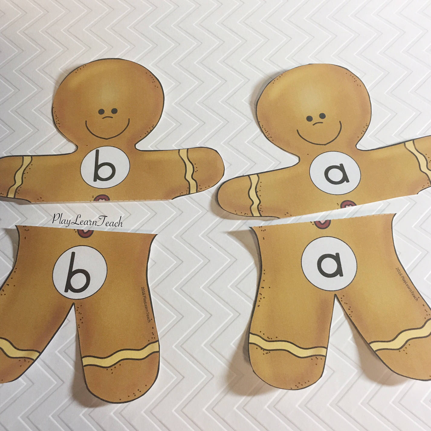 Gingerbread Alphabet Uppercase and Lowercase Puzzle Match | Made By ...