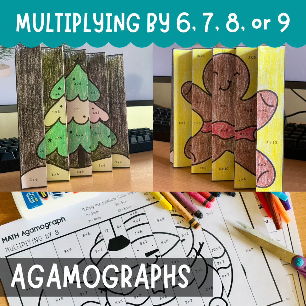 Christmas Math Agamographs - Multiplying by 6, 7, 8, or 9 | Made By ...