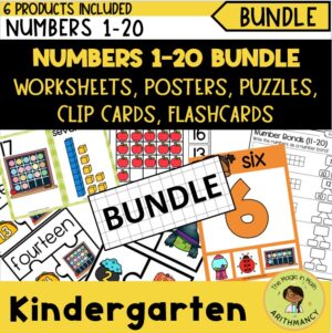 NO PREP READY TO PRINT NUMBERS 1-20 COUNTING NUMBER SENSE BUNDLE | Made ...