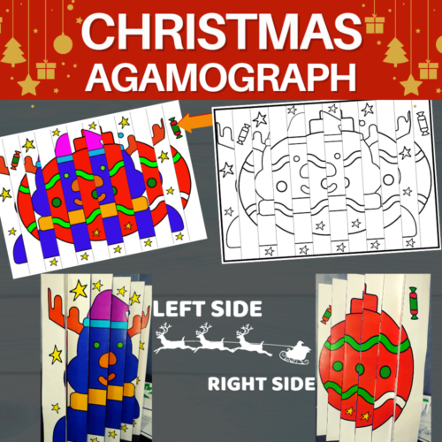 Christmas Agamograph Printable Paper Craft ,Reindeer Agamograph | Made ...