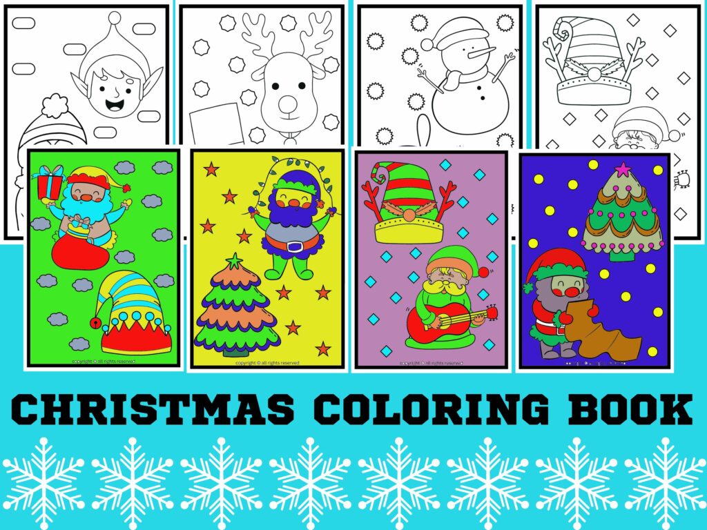 CHRISTMAS COLORING BOOK | Made By Teachers