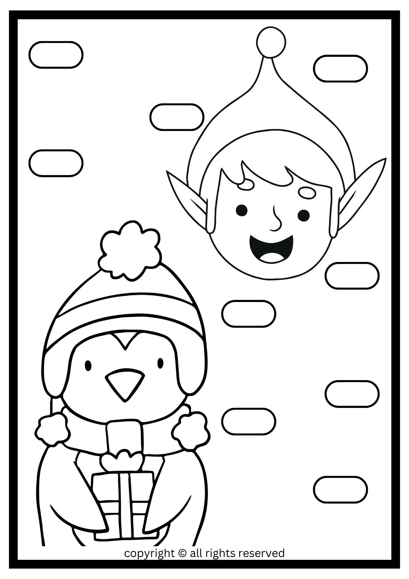 CHRISTMAS COLORING BOOK | Made By Teachers