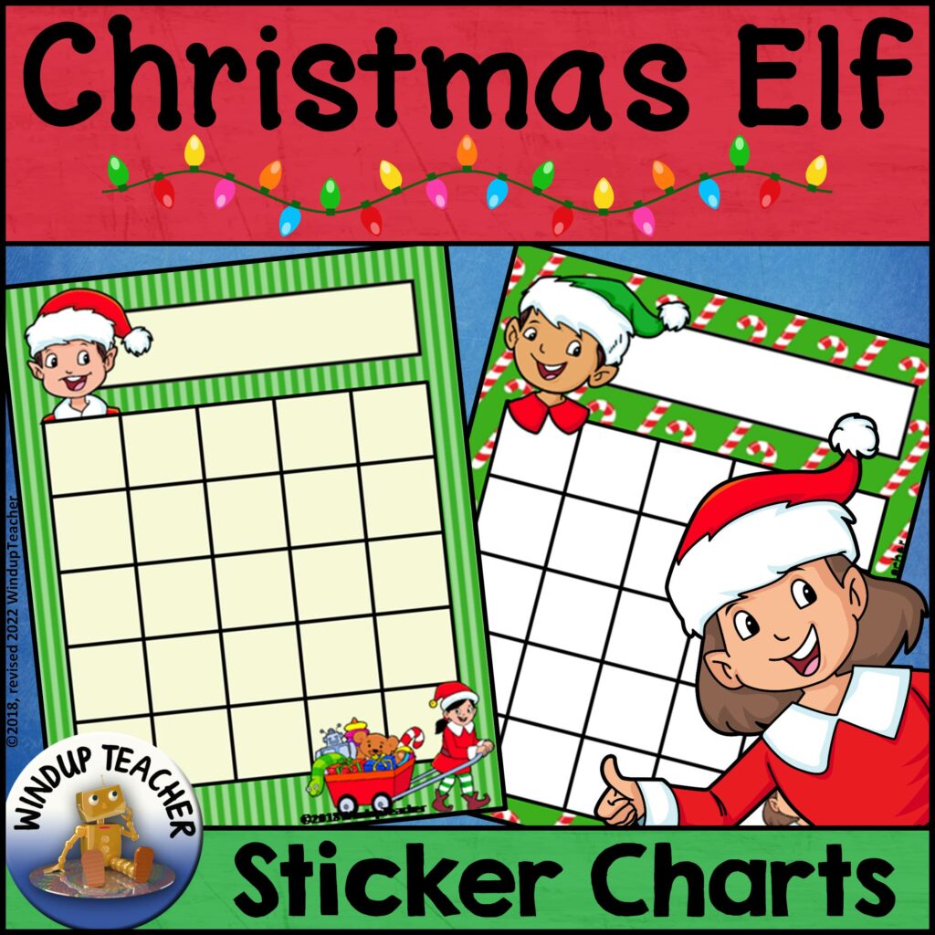 Elf Sticker Charts | Made By Teachers