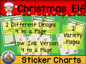 Elf Sticker Charts | Made By Teachers