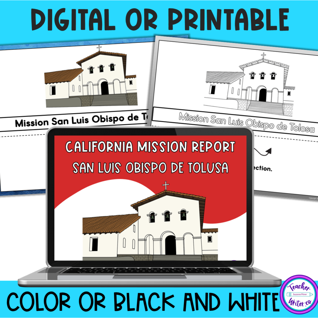 California Mission Report San Luis Obispo de Tolosa | Made By Teachers
