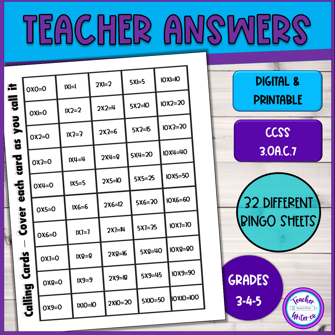Holiday Multiplication Bingo Game | Made By Teachers