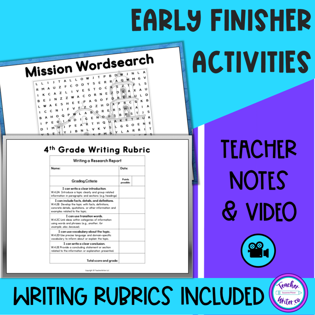 California History | 4th Grade Mission Report Flipbook Bundle | Made By ...