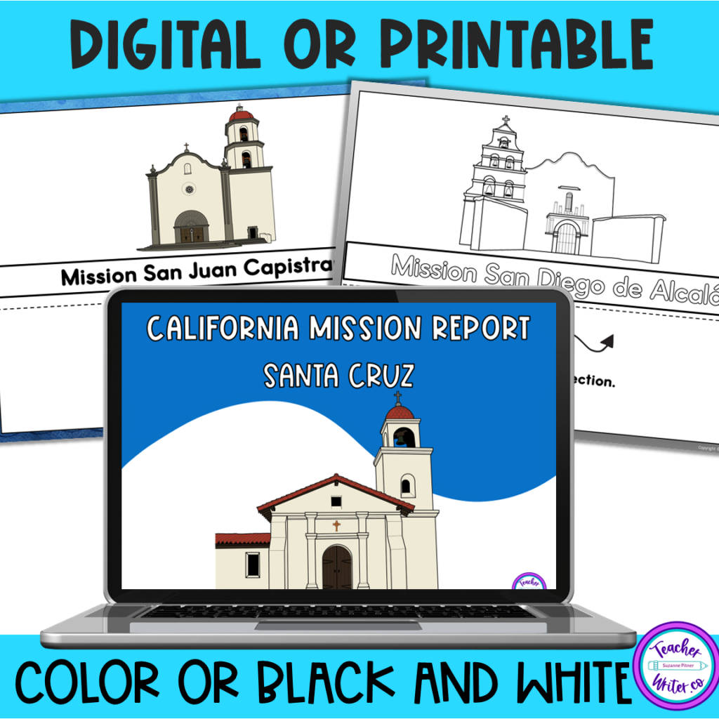 California History | 4th Grade Mission Report Flipbook Bundle | Made By ...