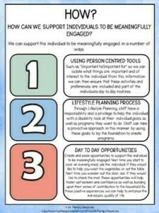 Meaningful Engagement Handout - Disability Support - SPED Behavior Plan ...