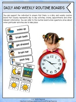Predictable Routines - School Counseling Handout - SPED Autism Behavior ...