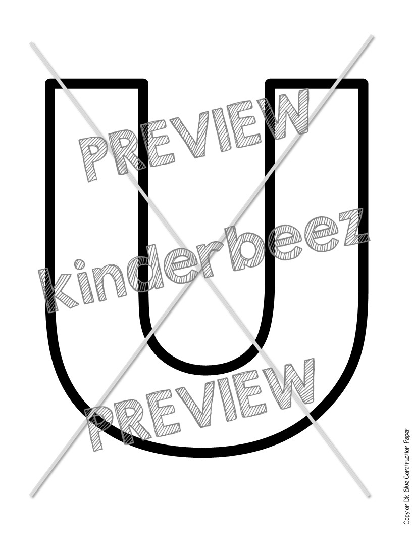 Letter U Craft, Alphabet Craft, Uu is for Umbrella, Umbrella Craft ...