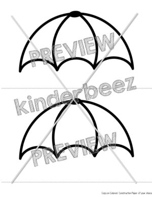 Letter U Craft, Alphabet Craft, Uu is for Umbrella, Umbrella Craft ...