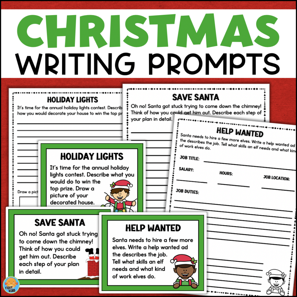 Christmas Thanksgiving Halloween Writing Prompts BUNDLE | Made By Teachers