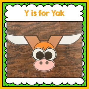 Letter Y Craft, Alphabet Craft, Yy is for Yak, Yak Craft | Made By Teachers