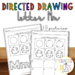 Directed Drawing Letter Mm Alphabet Worksheet Phonics Printable | Made ...