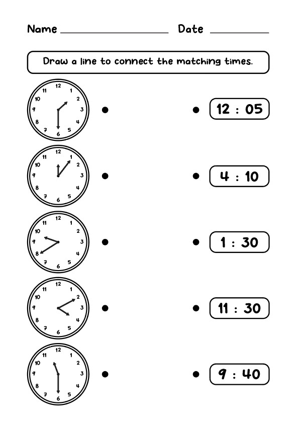 Telling Time Analog And Digital Clock Worksheet Made By Teachers