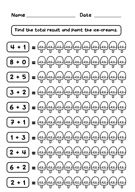 Addition 1-10 worksheet | Made By Teachers