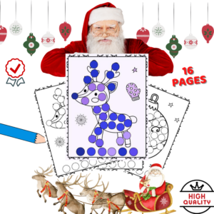 Christmas Dot Markers Bingo Daubers,Winter coloring Pages for New Year ...