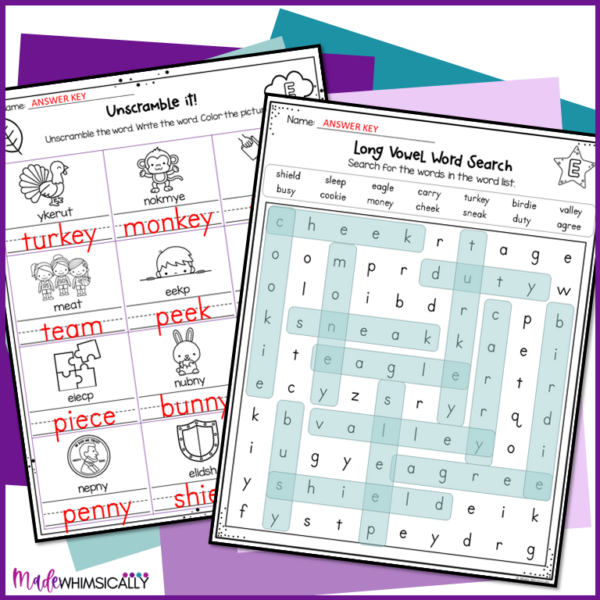 Long Vowel Worksheets - Vowel Team & CVCe Printables and Phonics ...