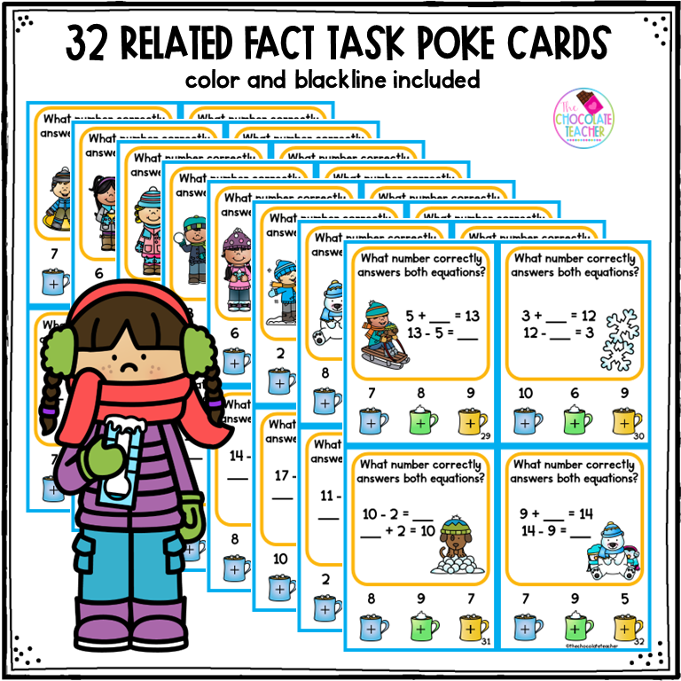 Addition and Subtraction - Math Facts - Winter Math | Made By Teachers