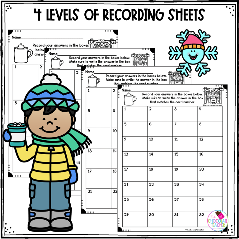 Addition and Subtraction - Math Facts - Winter Math | Made By Teachers