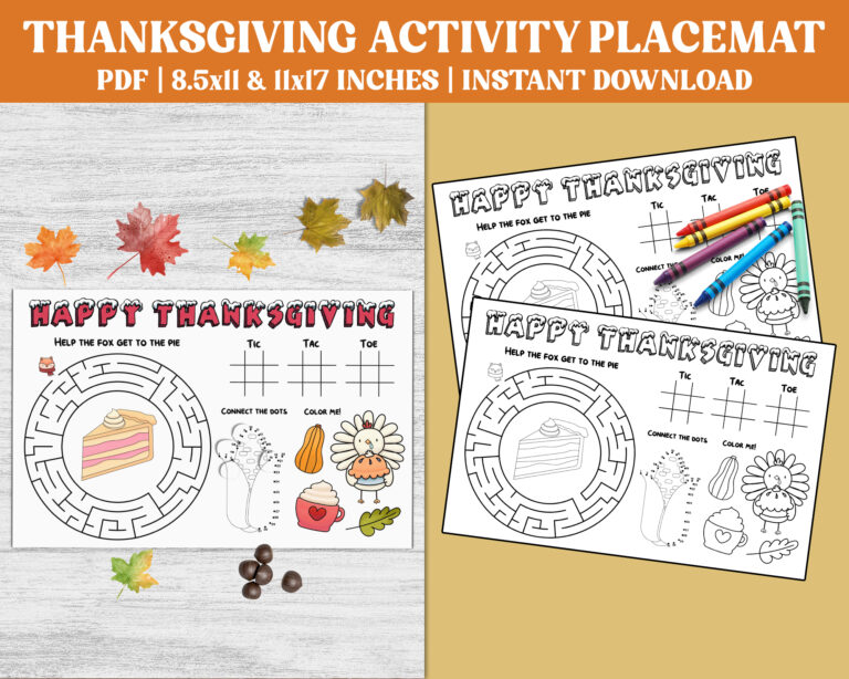 PDF Autumn Coloring Book Bundle, Printable Autumn Fall Thanksgiving ...