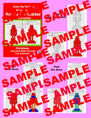 Christmas Color by Code: Area and Perimeter 3 in 1: Count Squares ...