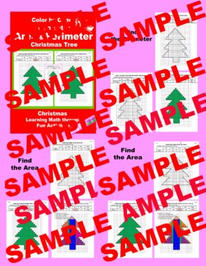 Christmas Color by Code: Area and Perimeter 3 in 1: Count Squares ...