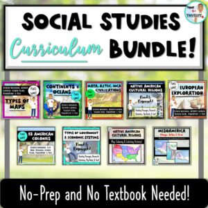 Social Studies Curriculum Bundle! No-Prep & Google Compatible | Made By ...