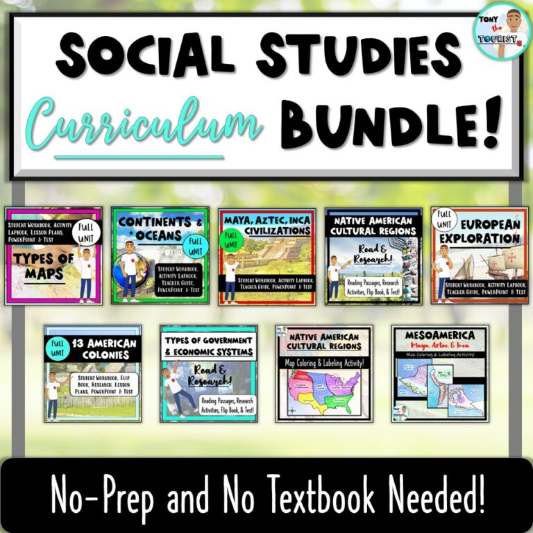 Social Studies Curriculum Bundle! No-Prep & Google Compatible | Made By ...