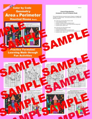 Halloween Color by Code: Area and Perimeter: Practice Formulas Basic ...