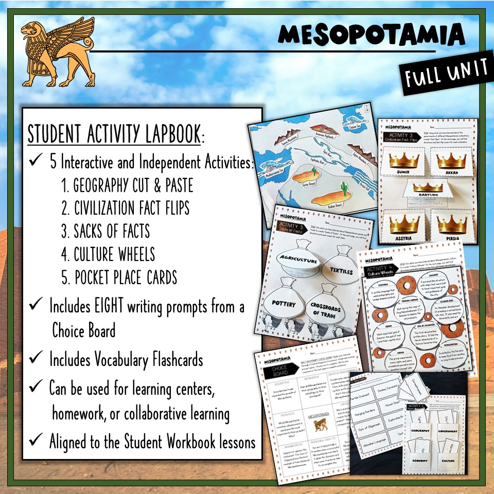 Mesopotamia Unit Bundle- Reading Passages, Activities, PowerPoint, Test ...