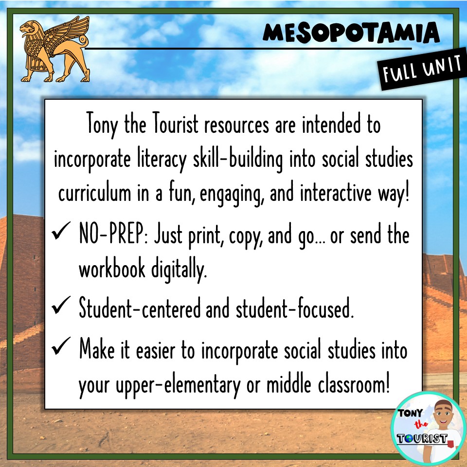 Mesopotamia Unit Bundle- Reading Passages, Activities, PowerPoint, Test ...
