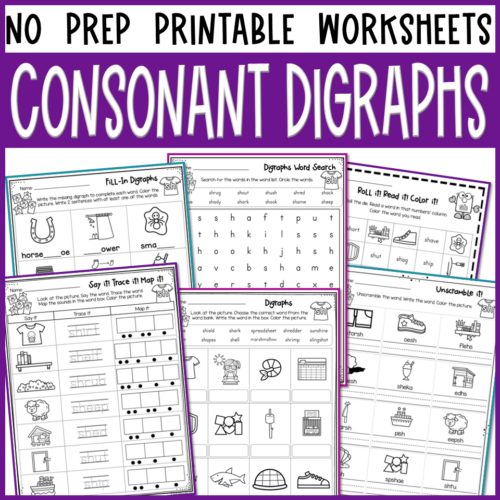 Digraphs Worksheets and Printable Phonics Activities - Made By Teachers
