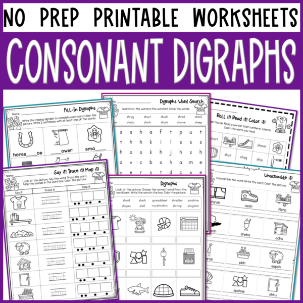 Digraphs Worksheets and Printable Phonics Activities | Made By Teachers