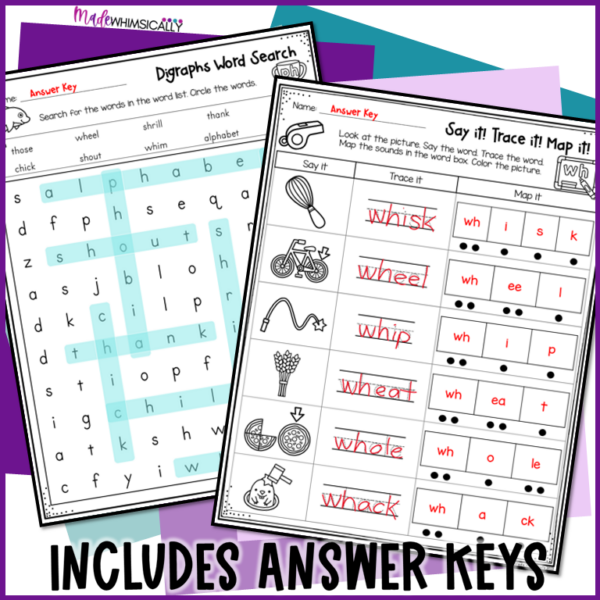 Digraphs Worksheets and Printable Phonics Activities - Made By Teachers