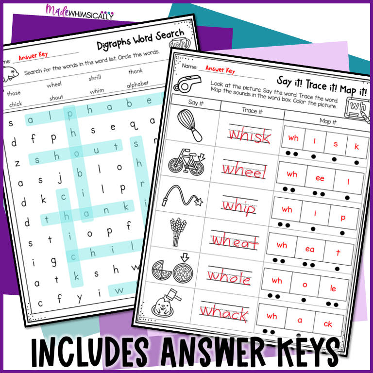 Digraphs Worksheets and Printable Phonics Activities - Made By Teachers