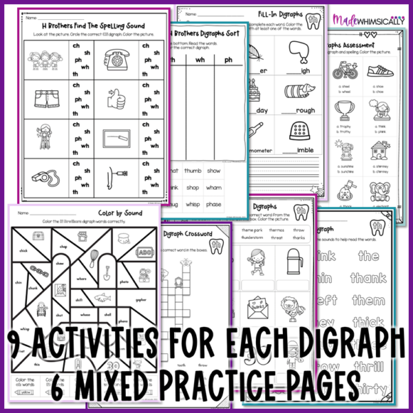 Digraphs Worksheets and Printable Phonics Activities - Made By Teachers